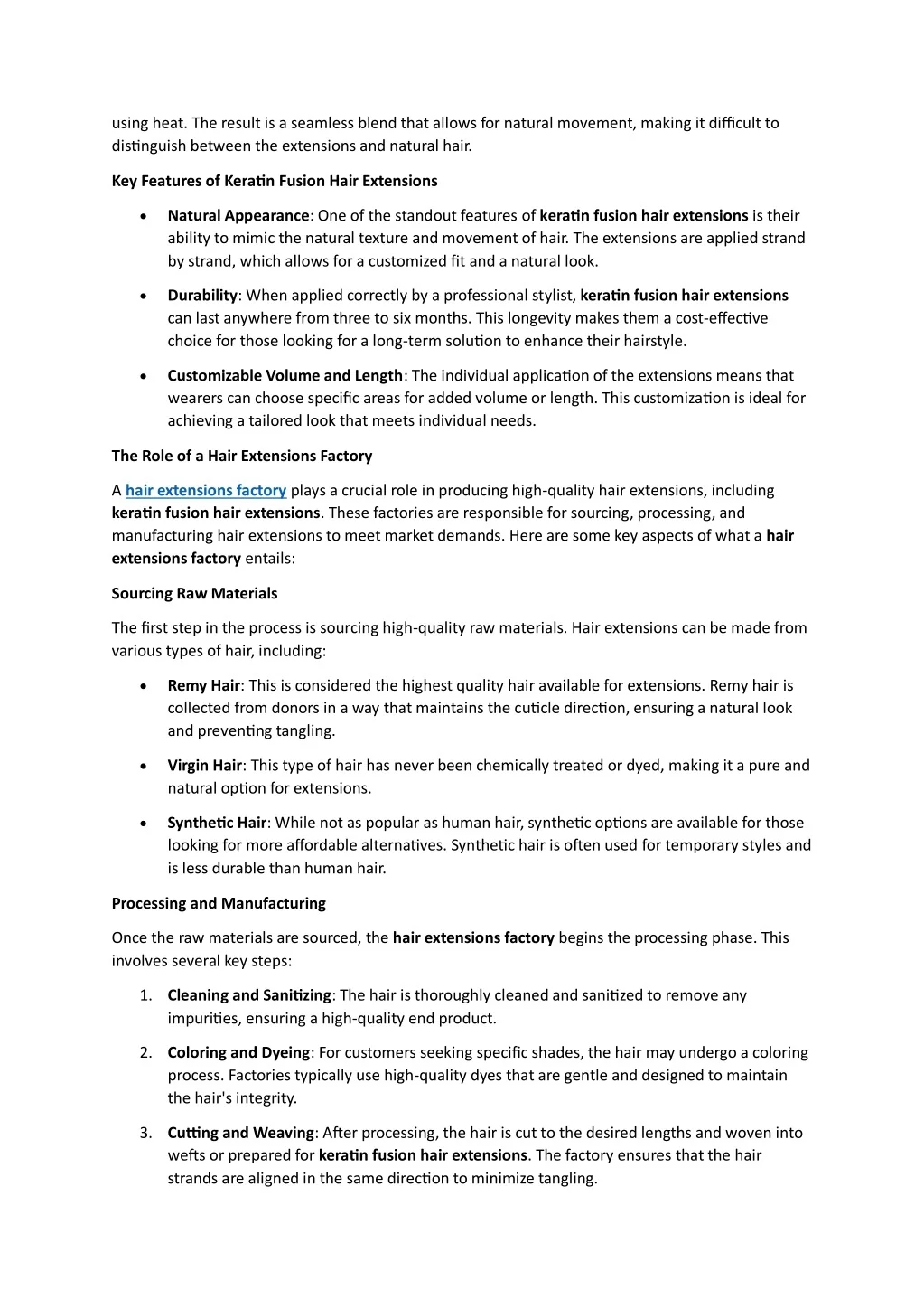 PPT - Understanding the Role of a Hair Extensions Factory PowerPoint ...
