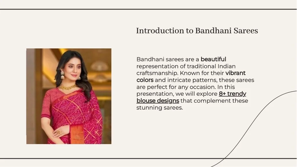 PPT - 8 Trendy Bandhani Saree Blouse Designs | Blouse Ideas for Saree ...
