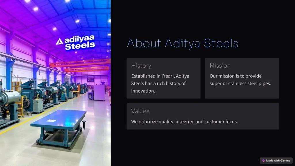 PPT - Aditya-Steels-Your-Premier-Stainless-Steel-Pipe-Manufacturer ...