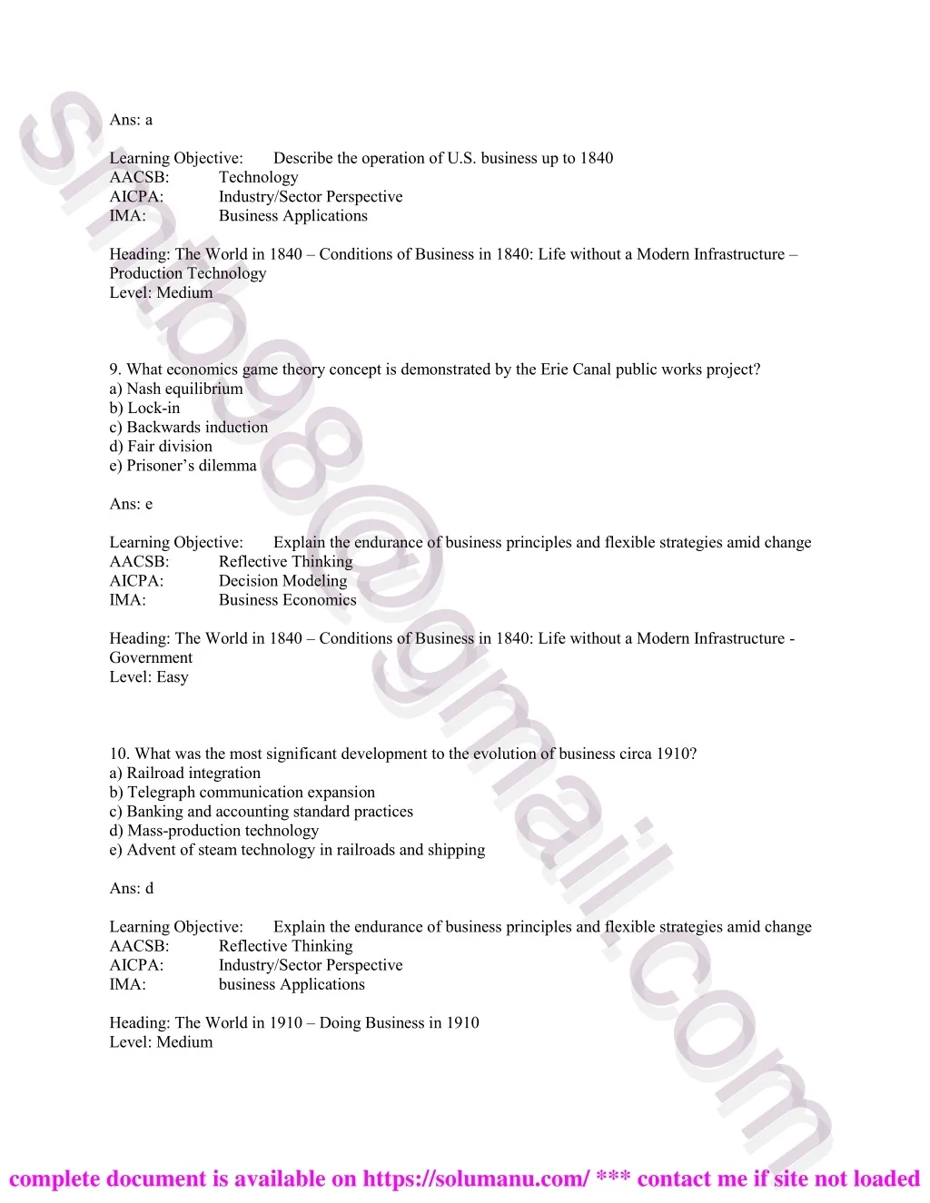 PPT - Test Bank Economics of Strategy 7th Edition by Besanko and ...