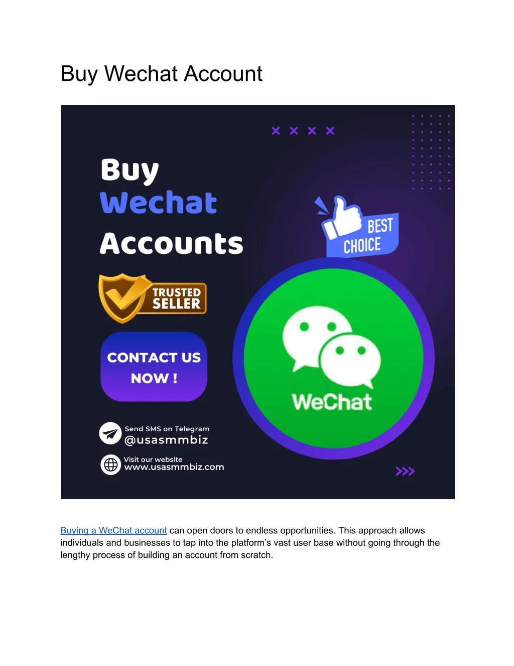 PPT - Best Site To Buy Wechat Account In 2024 PowerPoint Presentation ...