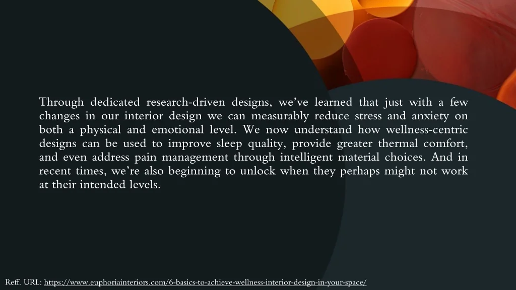 PPT - Basics to Achieve Wellness Interior Design In Your Space ...