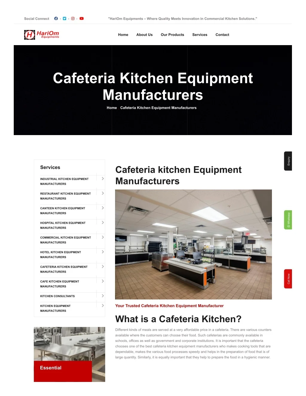 PPT - Cafeteria Kitchen Equipment Manufacturers, Suppliers PowerPoint ...