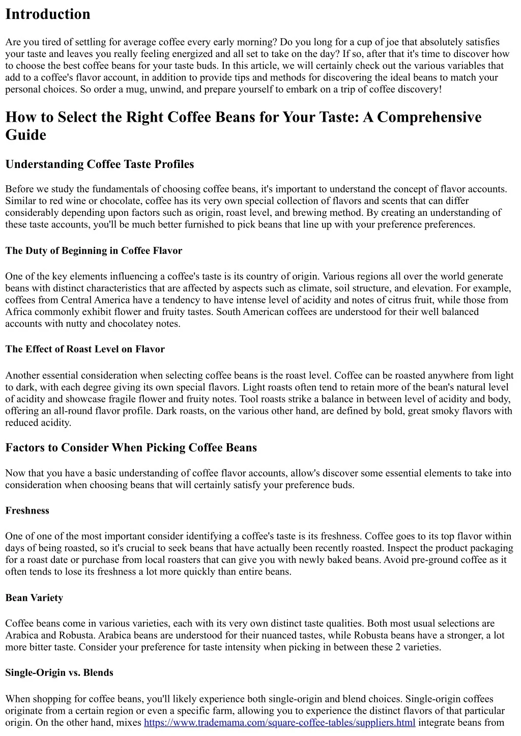 PPT - Exactly how to Choose the Right Coffee Beans for Your Taste Buds ...
