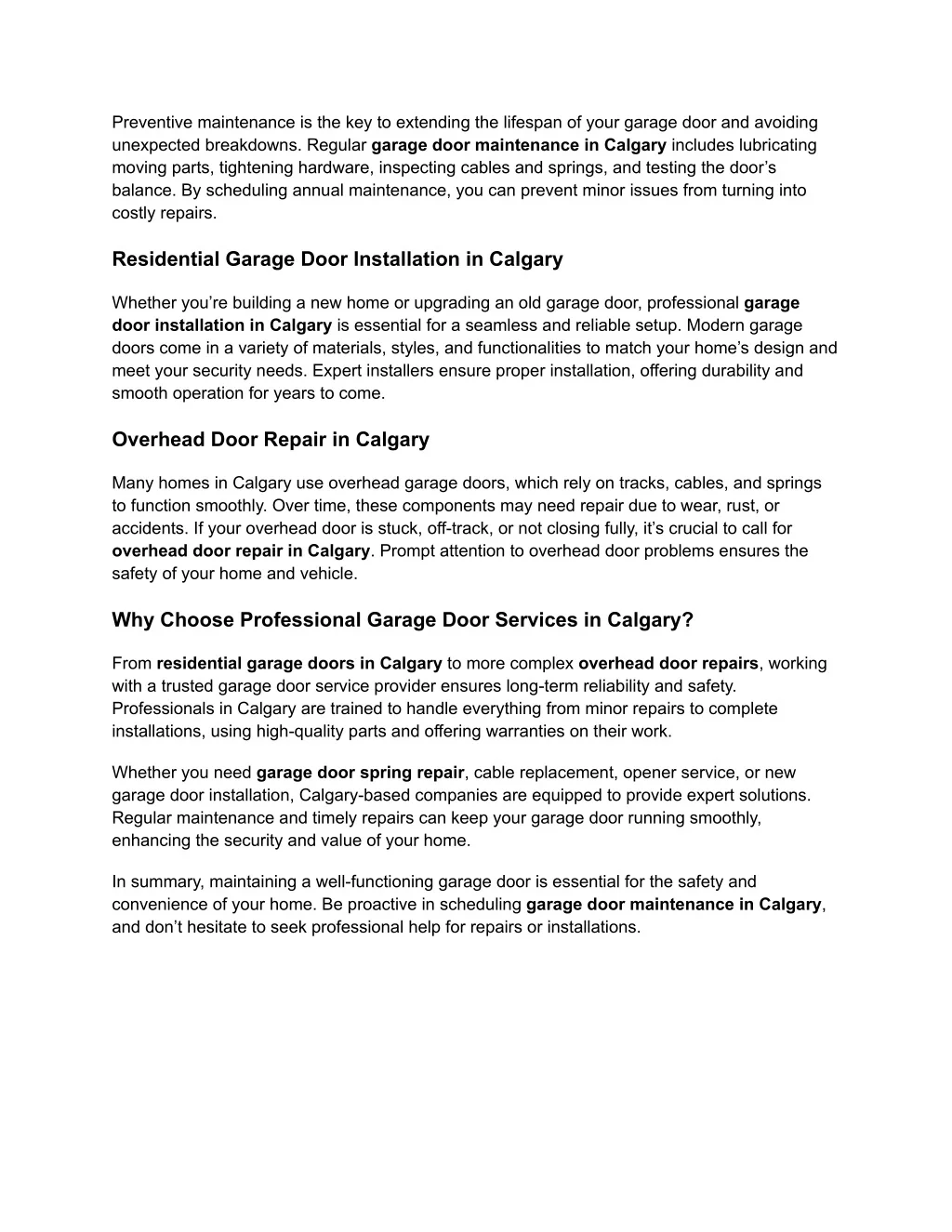 PPT - Essential Guide to Garage Door Services in Calgary_ Repair ...