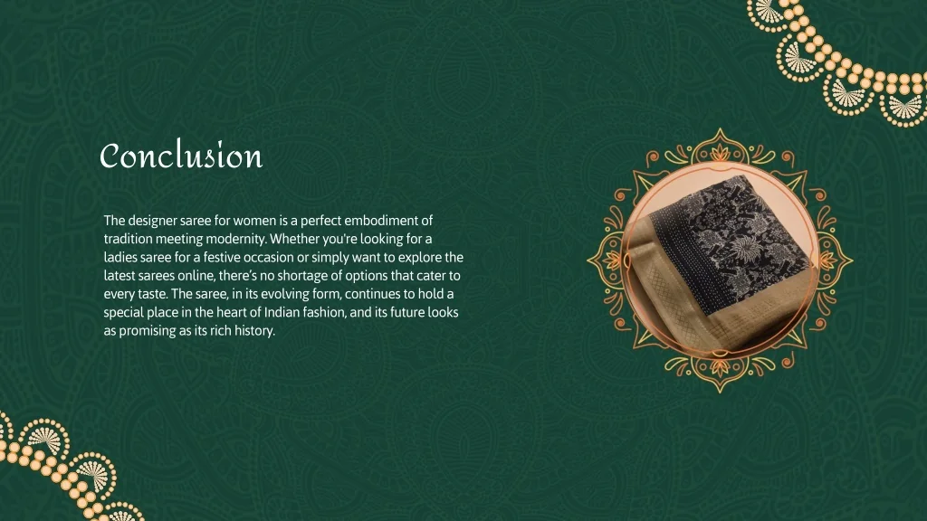 PPT - The Evolution of Designer Sarees Tradition Meets Modernity ...