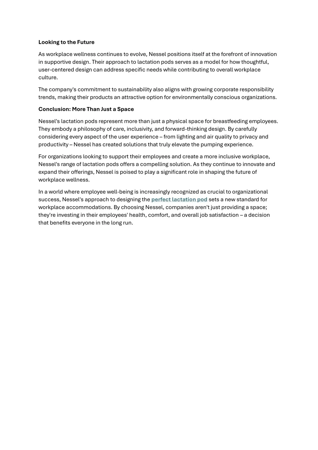 PPT - Designing The Perfect Lactation Pod- The Nessel Approach To ...