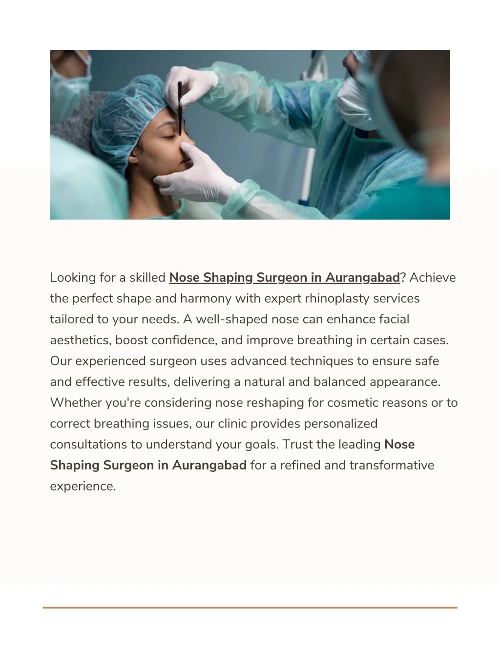 PPT - Best Nose Shaping Surgeon in Aurangabad PowerPoint Presentation ...