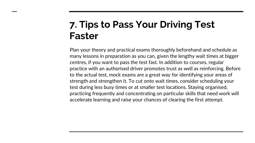 PPT - How Long Does It Take to Pass a Driving Test in the UK PowerPoint ...