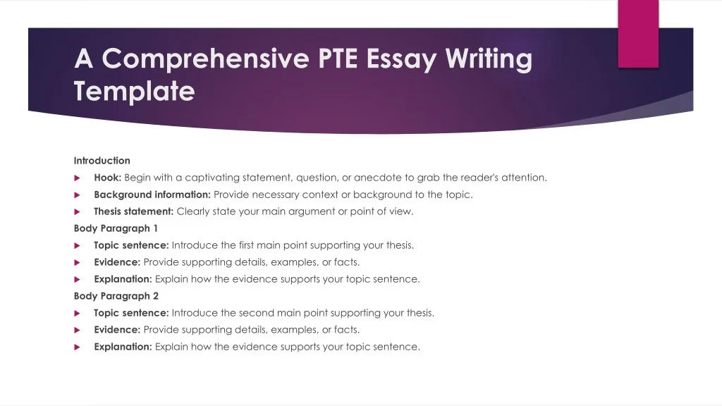 PPT - PTE Essay Preparation Strategies for Study Abroad PowerPoint ...