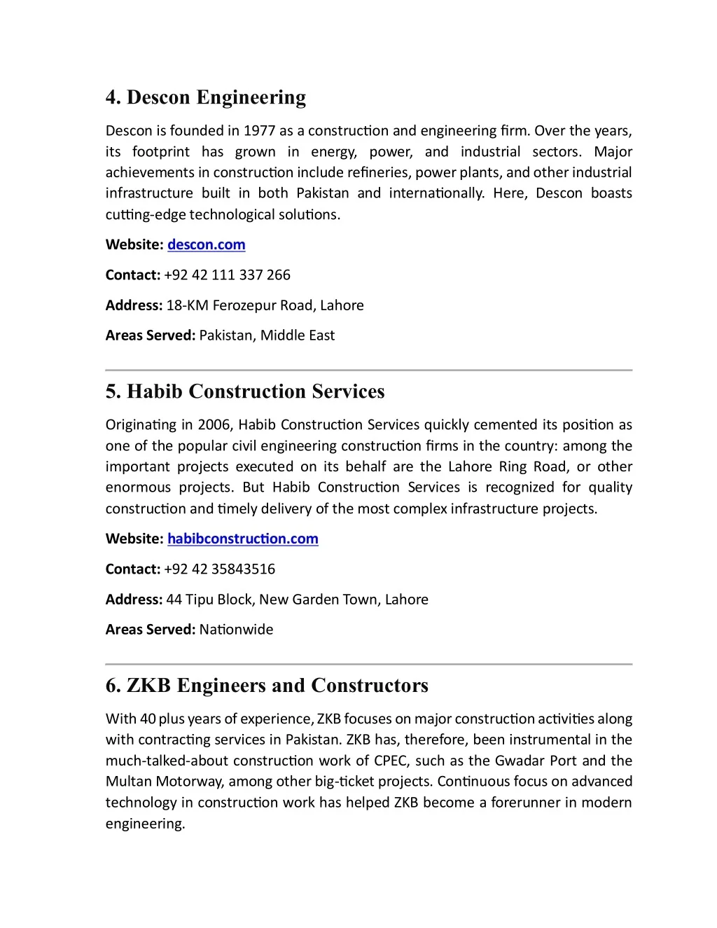 PPT - Top Civil Engineering Companies in Pakistan PowerPoint ...