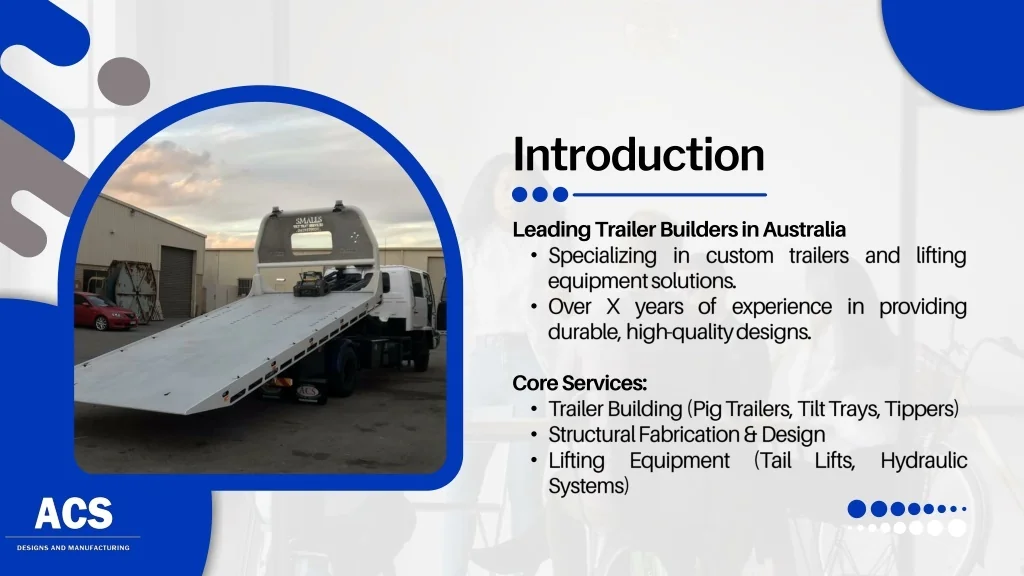 PPT - Custom Trailers, Tilt Trays & Fuel Trailers by ACS Designs ...