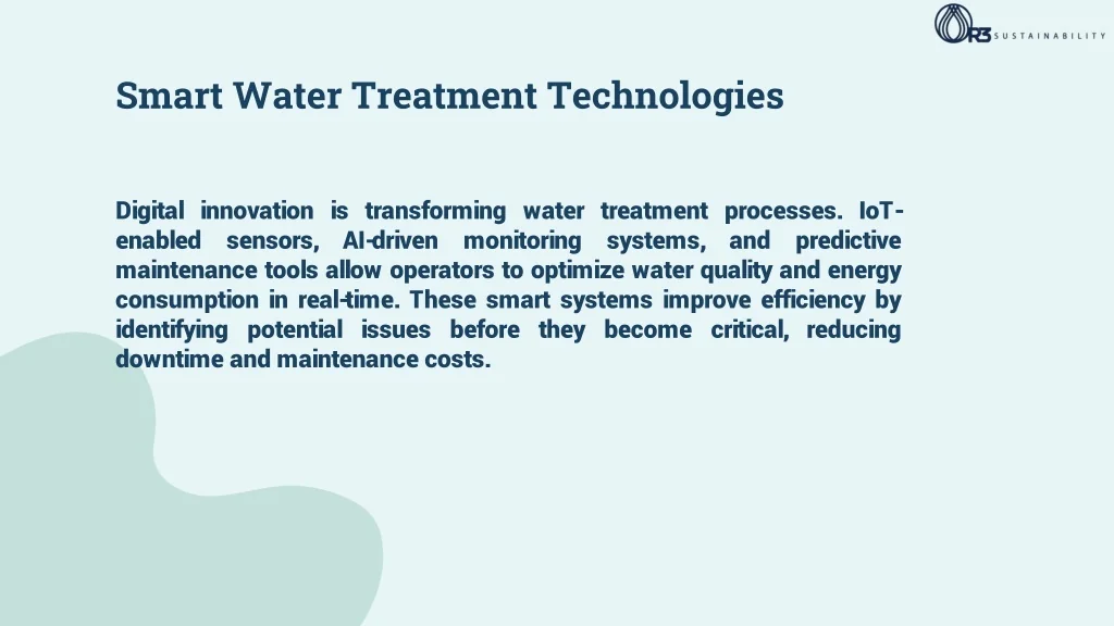 PPT - Top Trends in Water Treatment Systems: Sustainability and ...