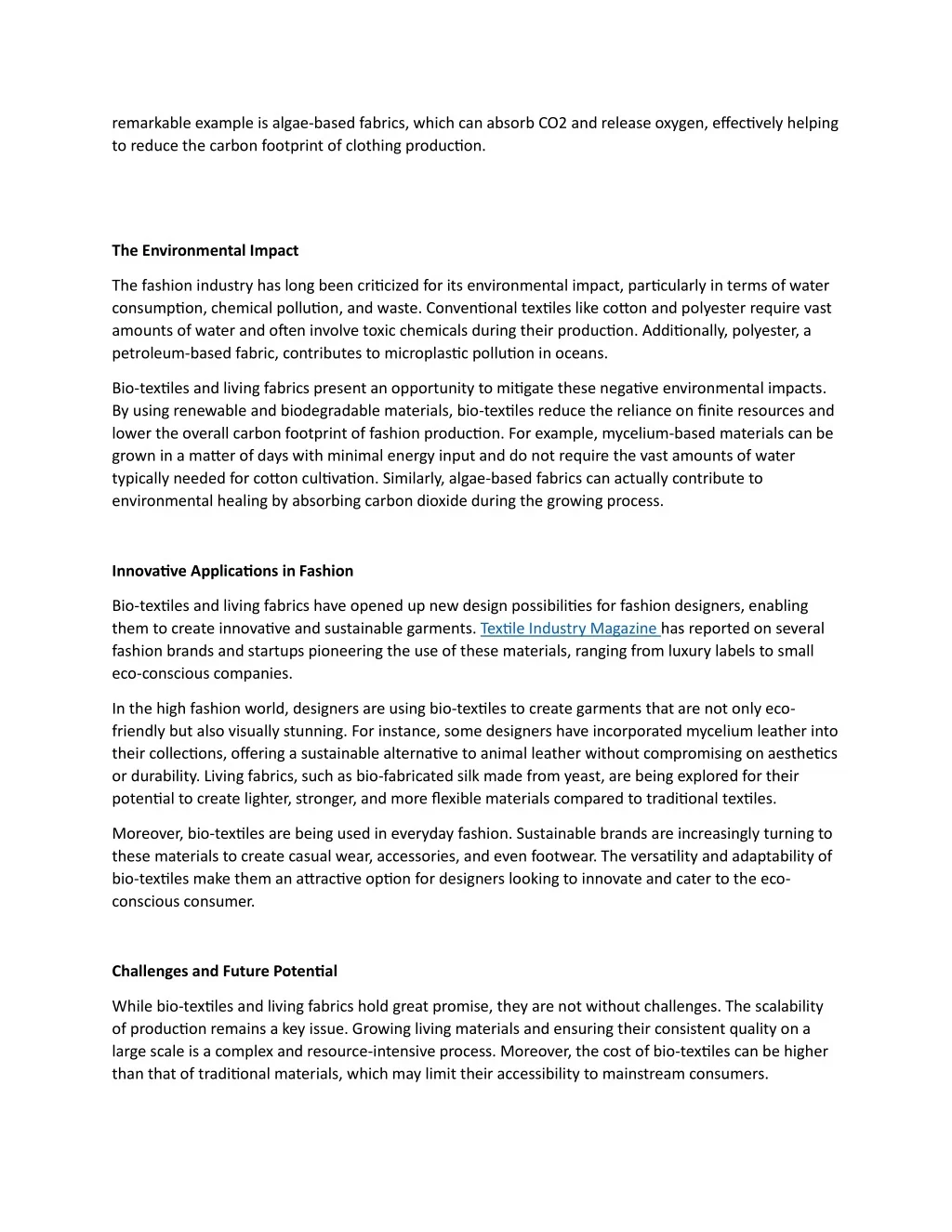 PPT - How Bio-Textiles and Living Fabrics are Transforming the Fashion ...