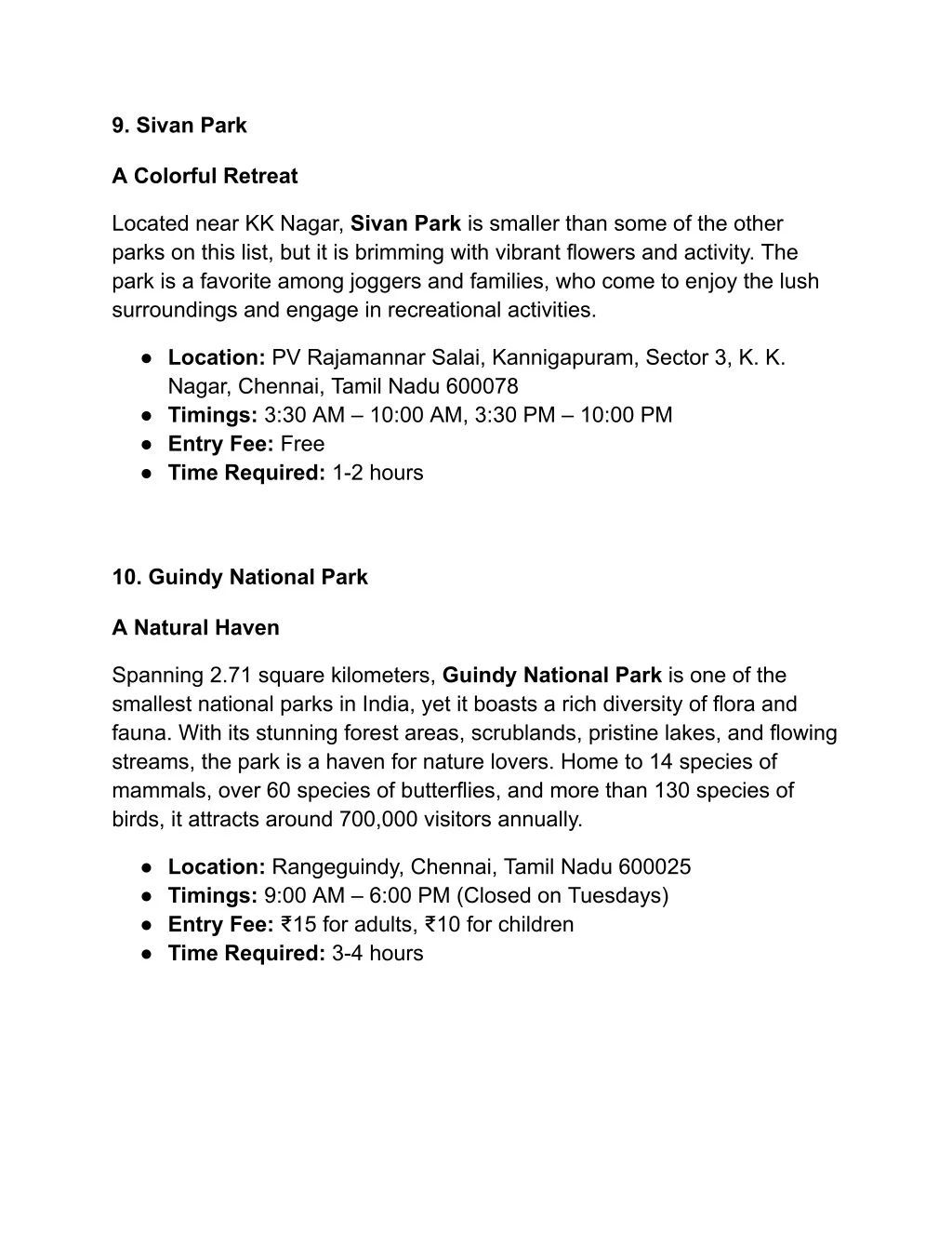 PPT - The Best Public Parks in Chennai: A Green Oasis in the Urban ...