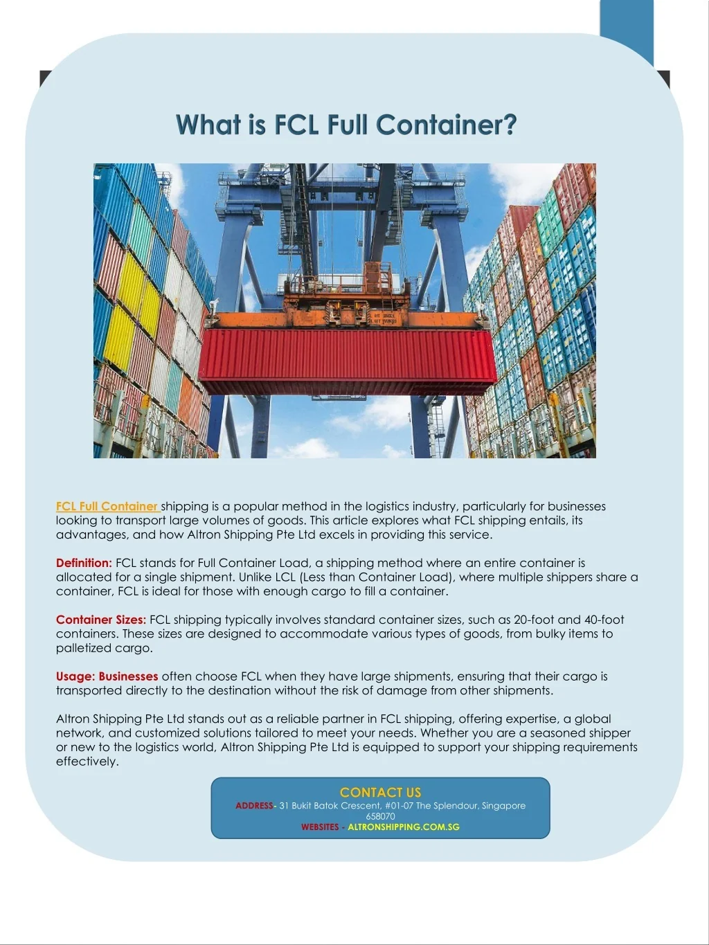 PPT - Air Freight Forwarder - Altron Shipping Pte Ltd PowerPoint Presentation - ID:13677287