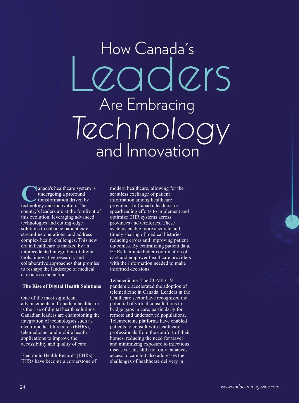 PPT - Canada's Most Influential Healthcare Leader to Know in 2024 ...