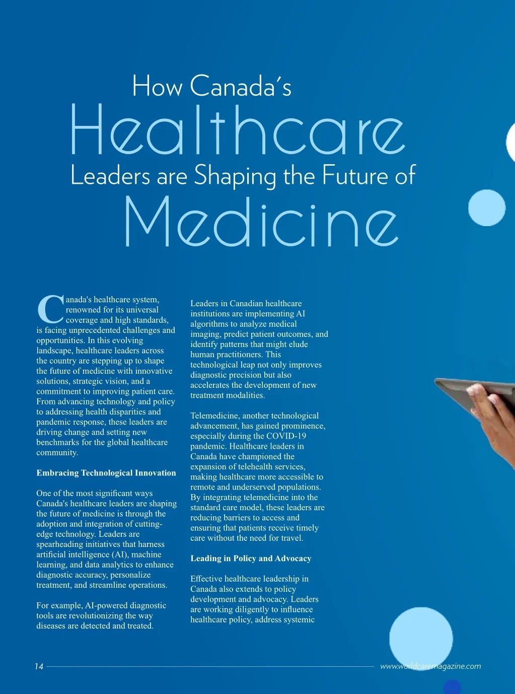 PPT - Canada's Most Influential Healthcare Leader to Know in 2024 ...
