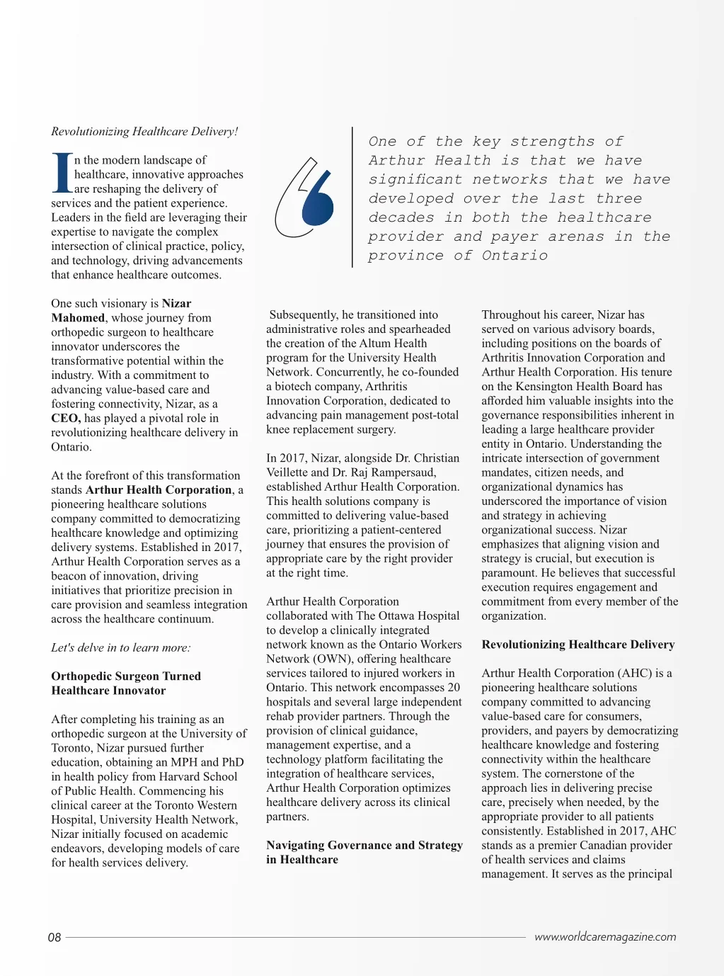 PPT - Canada's Most Influential Healthcare Leader to Know in 2024 ...