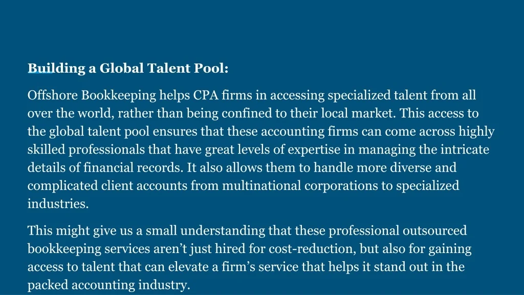 PPT - How Offshore Bookkeeping Acts as a Catalyst for CPA Firm Growth ...