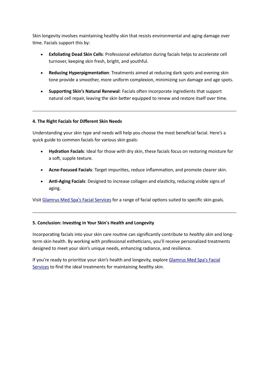 PPT - Why Facials Are Important for Skin Health and Longevity ...