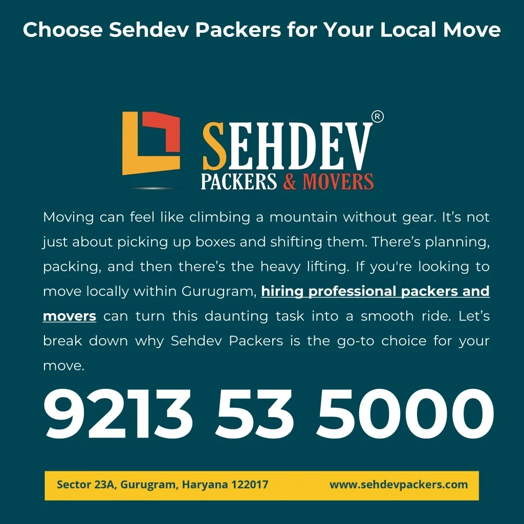 PPT - Choose Sehdev Packers for Your Local Move in Gurugram PowerPoint Presentation - ID:13682895