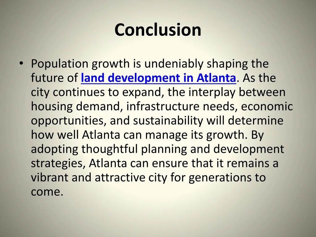 PPT - How Population Growth is Shaping the Future of Land Development ...