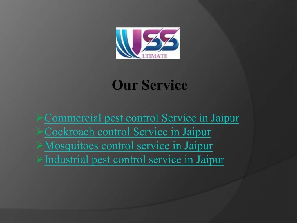 PPT - Reliable Commercial Pest Control in Jaipur - USSPestCon Services PowerPoint Presentation ...