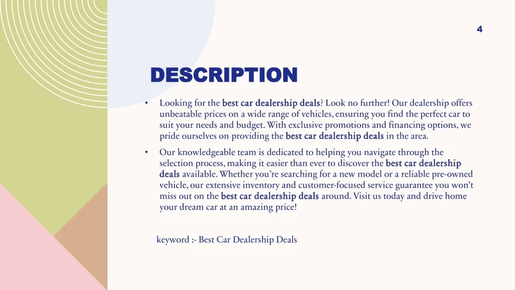 PPT - Best Car dealership deals ppt new PowerPoint Presentation, free ...