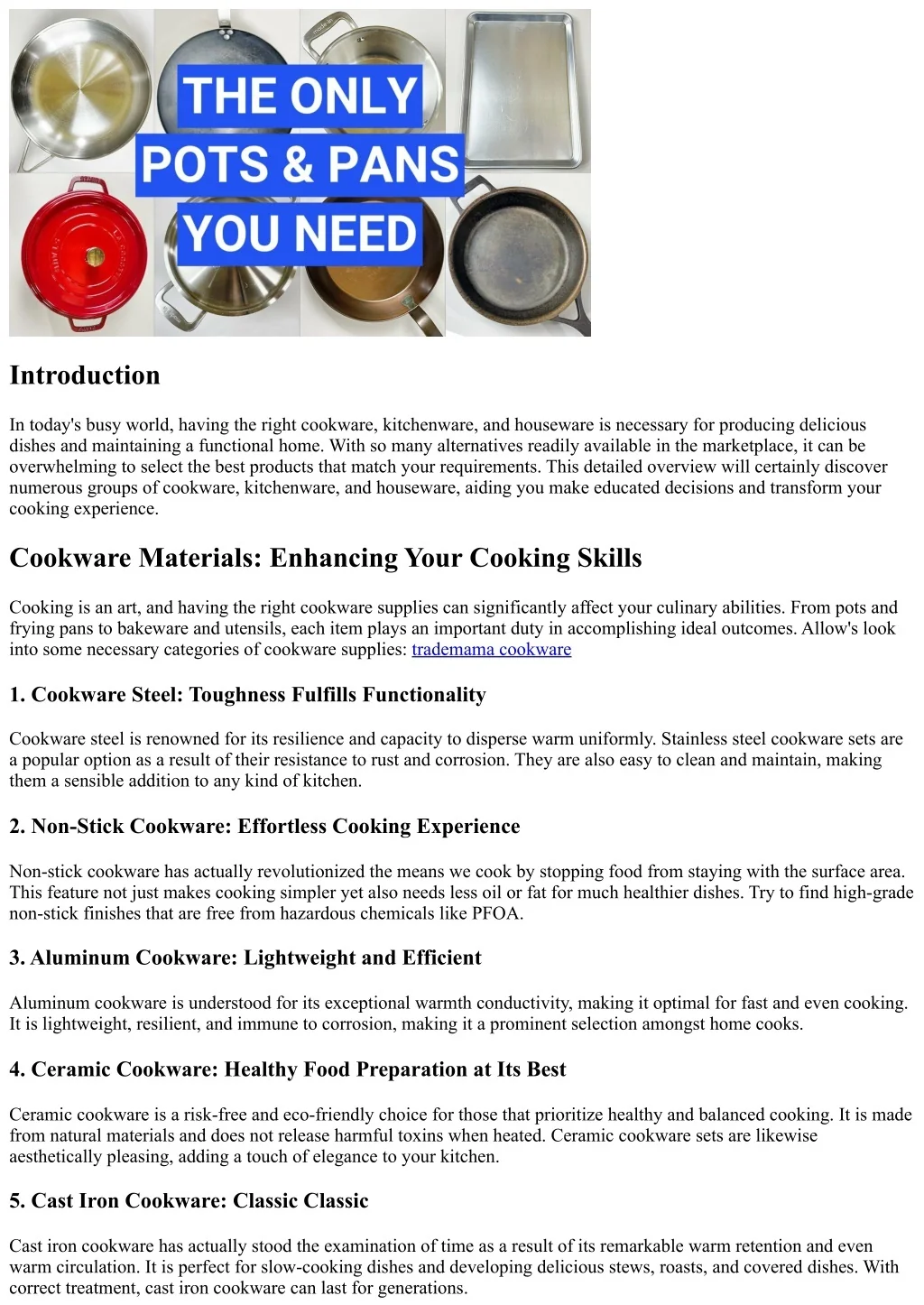PPT - Explore the Best Cookware Kitchenware Houseware for Your Home ...