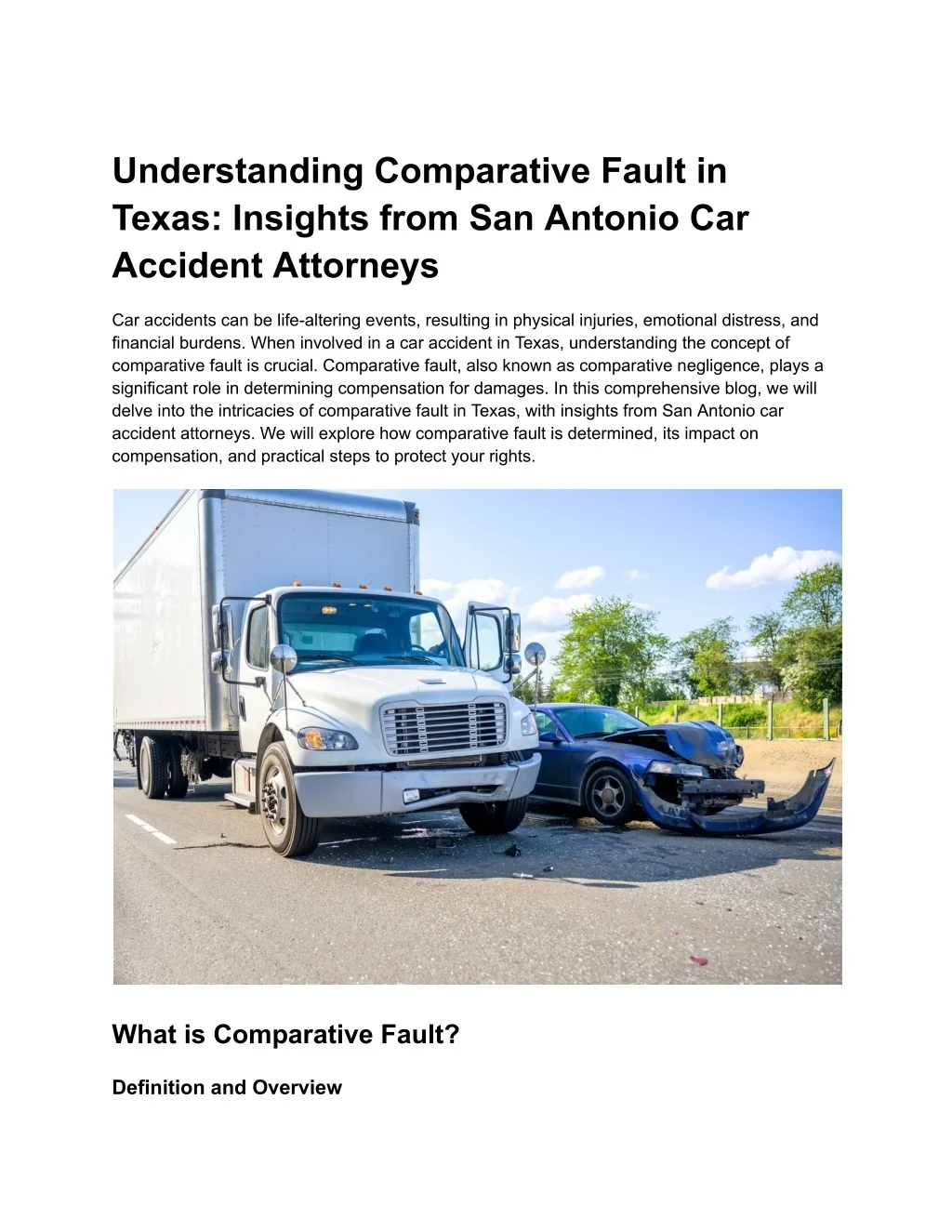 PPT - Understanding Comparative Fault in Texas_ Insights from San ...