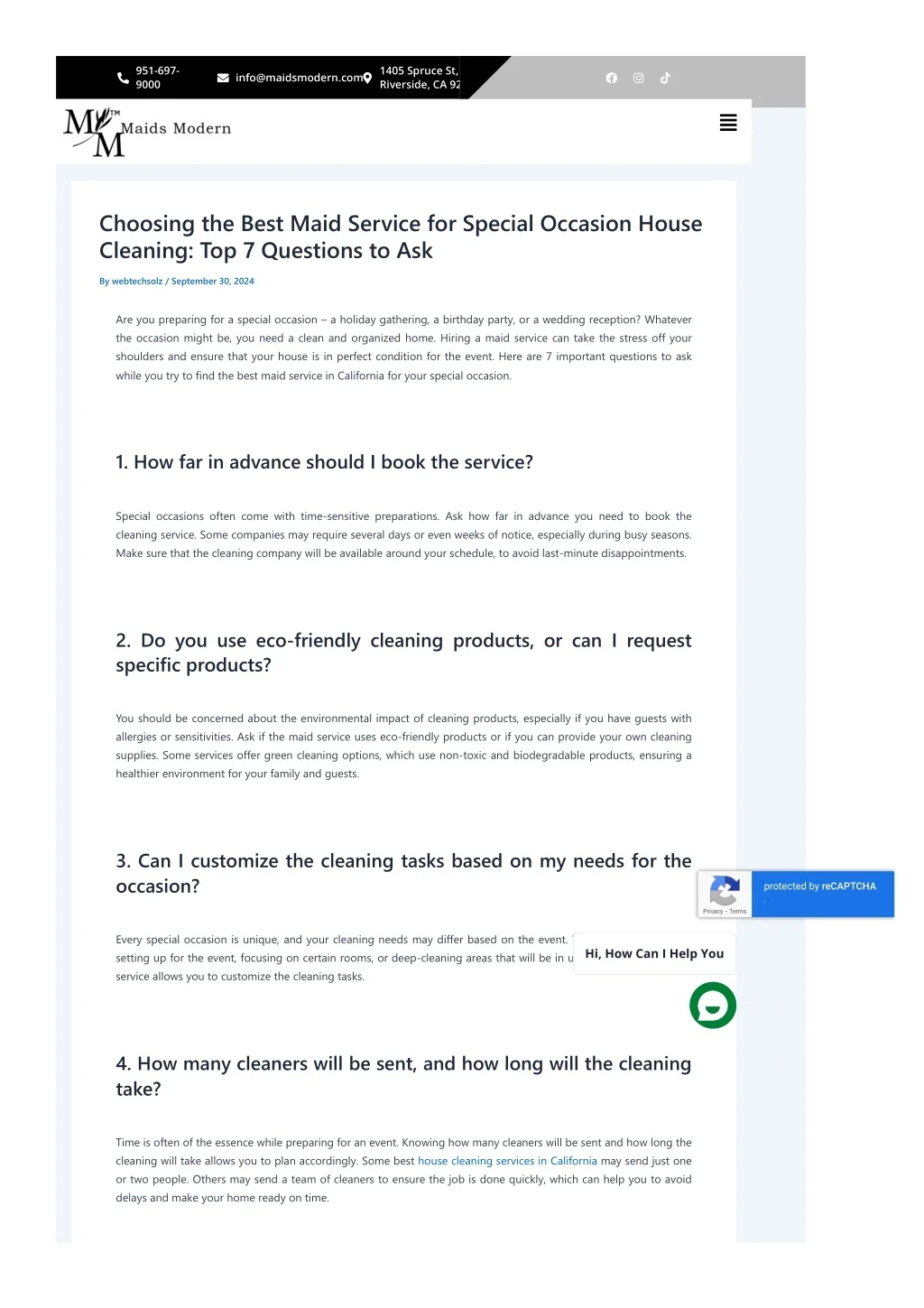 PPT - Choosing the Best Maid Service for Special Occasion House ...