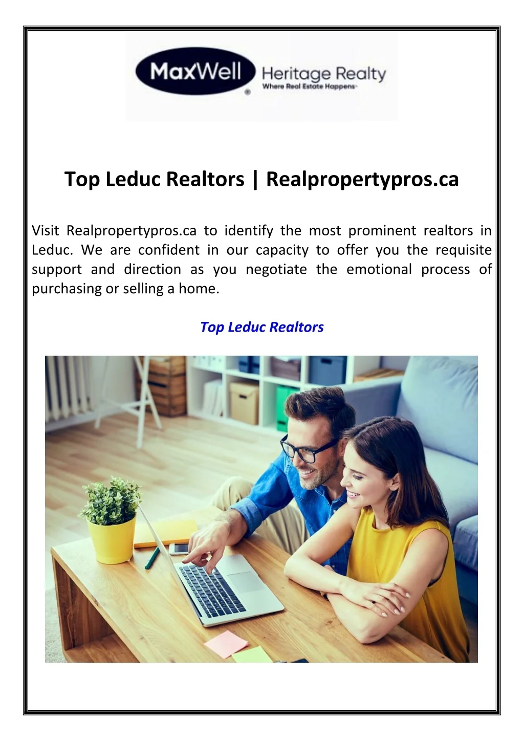PPT - Top Leduc Realtors Realpropertypros.ca PowerPoint Presentation ...