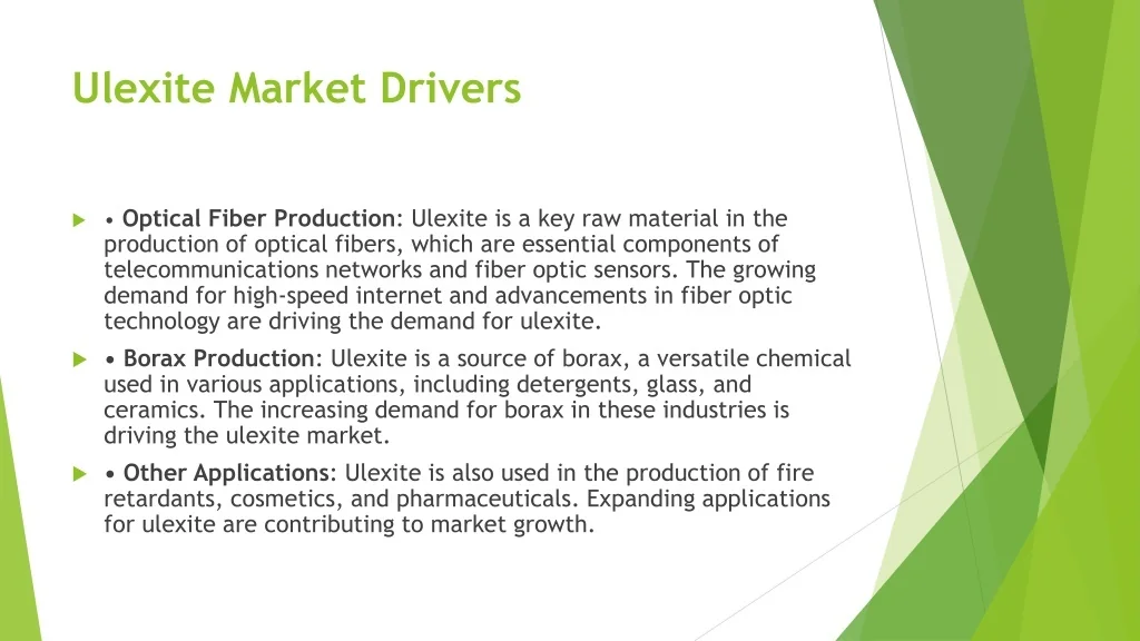 PPT - Ulexite Market to Witness Growth Acceleration by 2030 PowerPoint ...