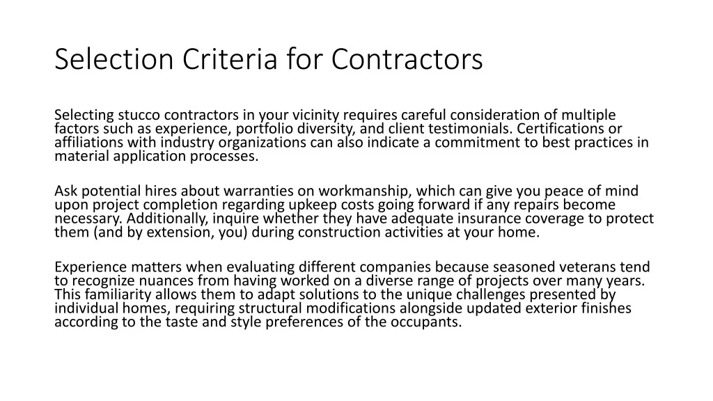 PPT - Professional Stucco Services Quality Contractors Near You ...