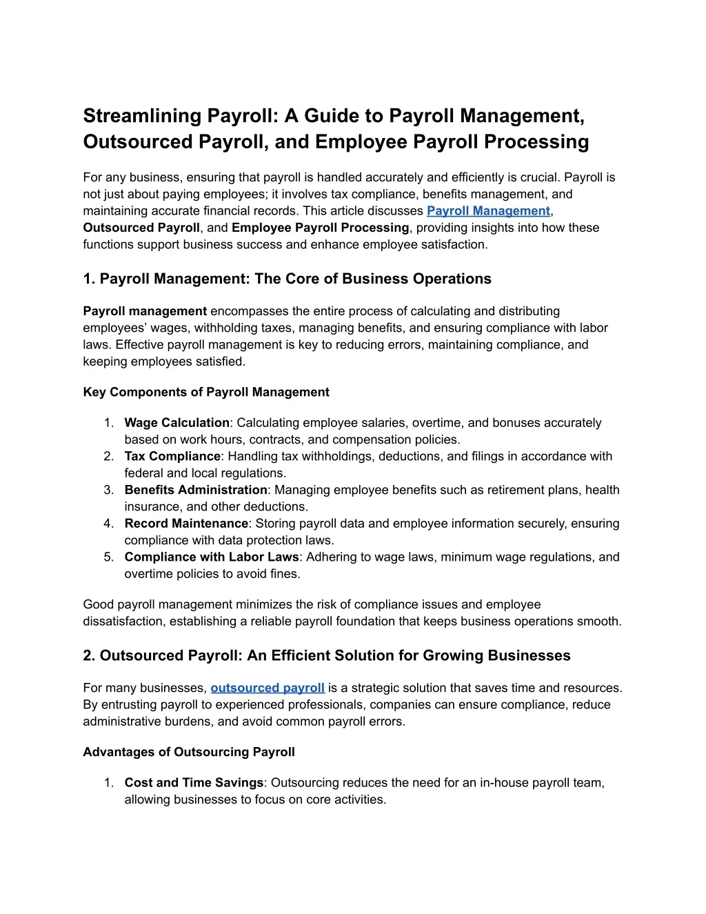 PPT - Streamlining Payroll_ A Guide to Payroll Management, Outsourced ...