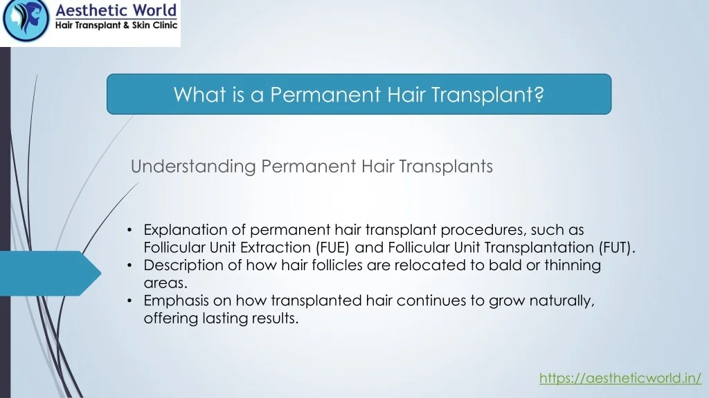 PPT - Permanent Hair Transplant: Restore Your Natural Hairline at ...